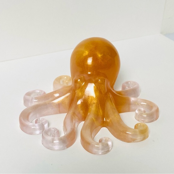 Handmade | Art | Pet Octopus Paperweight Figurine Epoxy Resin With ...